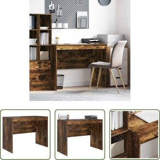 vidaXL vidaXL Schreibtisch Wohnzimmer - Schreibtisch Ger&auml;ucherte Eiche 100 x 50 x 76 cm