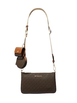 Michael Kors Jet Set Logo Crossbody Tasche mit Etui (Braun), Braun
