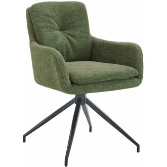 Clp Chaise de salle &agrave; manger Pickett Tissu Vert