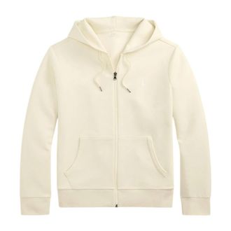 Ralph Lauren Kapuzenpullover mit durchgehendem Rei&szlig;verschluss aus Doppelstrick - - Sweatshirts & Hoodies - Herren - Wei&szlig; - M