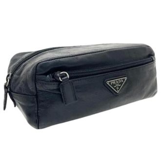 Prada unisex, Pre-owned, Noir, Taille: ONE Size Sac en cuir vintage Pre-owned