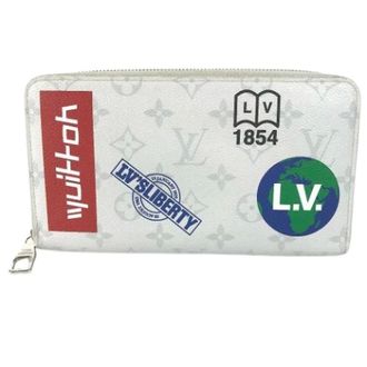 Louis Vuitton unisex, Pre-owned, Blanc, Taille: ONE Size Portefeuille long pr&eacute;-poss&eacute;d&eacute; Monogram (bi-pli)