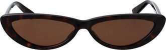 Alexander McQueen Sonnenbrille - Braun