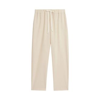Semicouture Elastische Taille Wollhose - - Trousers - Damen - Beige - XS