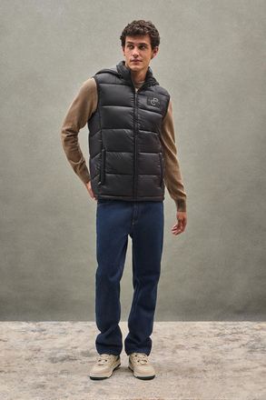 Polo Club Weste Ultralight schwarz mit Polo Club-Logo