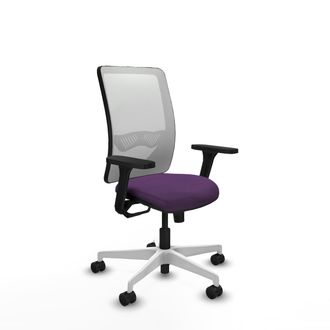 Piqueras y Crespo Home Office Stuhl Zulema mit 3D-Armlehnen, h&ouml;henverstellbare Lendenwirbelst&uuml;tze, ausgestattet mit 3 Positionen und Schneideschaum, mit Rollen von 65 m