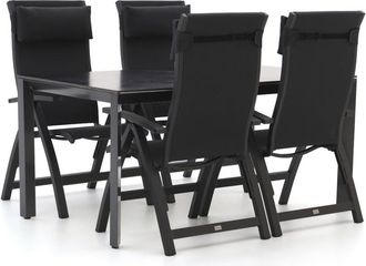 Bellagio la vita attrattiva Bellagio Fermo/Sestino 160 cm Gartenm&ouml;bel-Set 5-teilig verstellbar