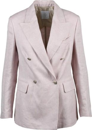 Eleventy Femme, Vestes, Rose, Taille: 38 FR Giacca doppiopetto