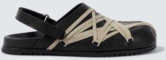Rick Owens Mules Megalace en cuir