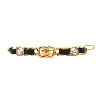 Chanel Barrette Vintage Pre-owned - Femme - Pre-owned - Noir - Taille: ONE Size