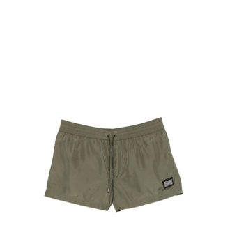 Dolce & Gabbana Plaque Swimshorts - - Swimwear - Herren - Gr&uuml;n - S
