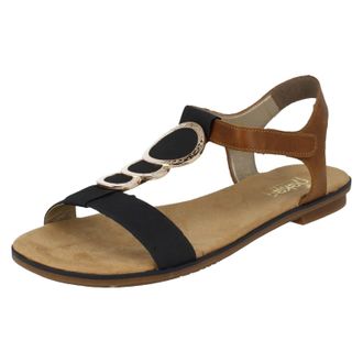 Rieker Damen 64278 Sandalen, Pazifik Amaretto 16, 43 EU