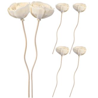 Cabilock 6st&uuml;cke Duftst&auml;bchen Mit Blumen Rattan Raumduft St&auml;bchen Duft Diffuser Holz Duftspender Rattanst&auml;bchen Rattanst&auml;bchen Duftst&auml;bchen Nachf&uuml;ller F&uuml;r Raum
