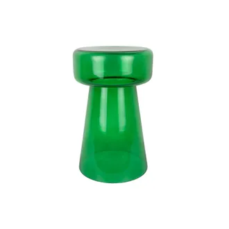 Leitmotiv Beistelltisch Corcho - Grün - 30x30x50cm - Rund - Glas - Couchtisch - Sofatisch - Kleiner Tisch für Wohnzimmer & Schlafzimmer