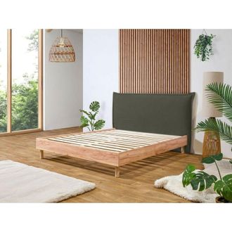 BOBOCHIC Bobochic - Lit charlie avec lattes massives 160x200 Vert