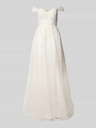 Unique Off-Shoulder-Brautkleid mit Paillettenbesatz