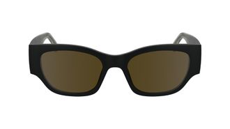 Karl Lagerfeld Unisex Adult Sunglasses KLJ6148S - Matte Black with Solid Grey/Silver Mirror Lens