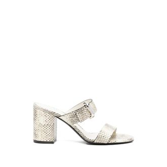 Emporio Armani Femme, Chaussures, Blanc, Taille: 41 EU Mules &agrave; talons