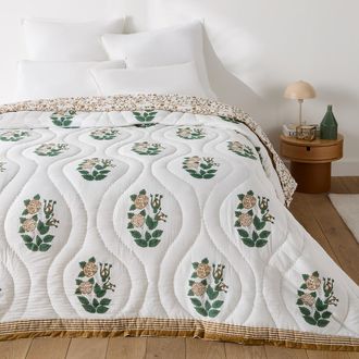 La Redoute Interieurs Couvre-lit Matelass&eacute; Imprim&eacute; Block-print Voile De Coton Japali