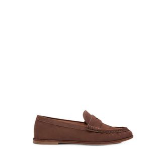 Stuart Weitzman Mocassins en soie et nylon - Femme - Chaussures - Brun - Taille: 36 EU