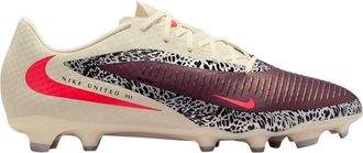 Nike Academy Fu&szlig;ballschuhe mit festem Boden f&uuml;r Herren (Burgunderrot/Digitaler Druck)
