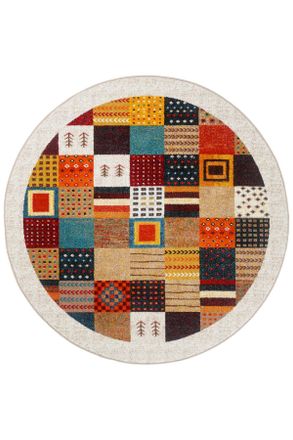 Novel Webteppich Cassandra, Mehrfarbig, Textil, Vintage, rund, Textiles Vertrauen - Oeko-Tex, in verschiedenen Gr&ouml;&szlig;en erh&auml;ltlich, Teppiche & B&ouml;den, Teppiche