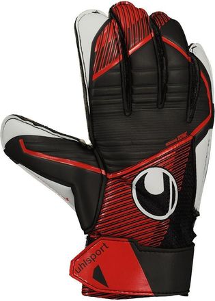 Uhlsport Powerline Starter Soft Fu&szlig;ball Torwarthandschuhe f&uuml;r Kinder und Herren, Torwart-Handschuhe, Fussball-Handschuhe mit Handgelenkfixierung - atmungsaktiv