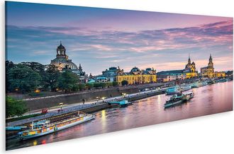 Islandburner Bild auf Leinwand Dresden Deutschland &Uuml;ber Der Elbe Bilder Wandbilder Poster
