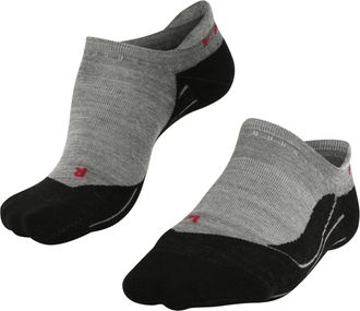 Falke Damen Wandersocken TK5 Wander Invisible W In Wolle Funktionsmaterial antiblasen dünn 1 Paar, Grau Light Grey 3403, 37-38