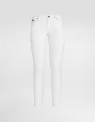 Dolce & Gabbana 5-pocket Stretch Denim Trousers - Frau Denim Mehrfarbig 44