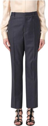Tom Ford Femme, Pantalons, Bleu, Taille: 38 FR Pinstripe Pantalons