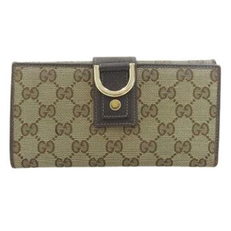 Gucci Portefeuille en toile Pre-owned - Femme - Pre-owned - Beige - Taille: ONE Size