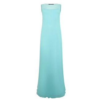 Alberta Ferretti Femme, Robes, Bleu, Taille: 38 FR Robe Longue avec Sous-Robe