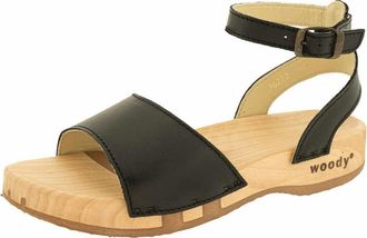Woody Damen Jana Clog Sandale, Schwarz, 39 EU