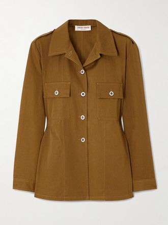 Emporio Sirenuse Malia Jacke Aus Baumwoll-twill - Braun