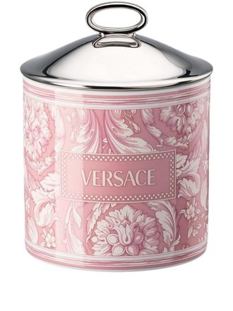 Versace Barocco Kerze mit Logo-Print - Rosa
