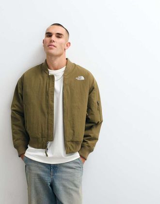 The North Face Bomberjacke in Khaki-Gr&uuml;n