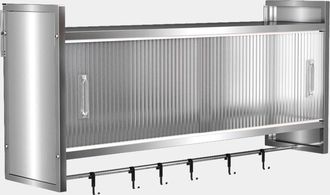 Generic Werkzeugschrank K&uuml;chenh&auml;ngeschrank Aus Edelstahl Gefertigt Zwei Montagem&ouml;glichkeiten Schiebet&uuml;r Verschiedene Gr&ouml;&szlig;en Erh&auml;ltlich Mit Querstangen Und Hak