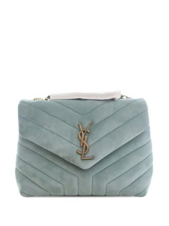 Saint Laurent 2022 Small Suede Loulou shoulder bag - Gr&uuml;n