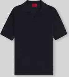 HUGO BOSS Regular Fit Poloshirt aus Baumwoll-Leinen-Mix Modell SEEMANT