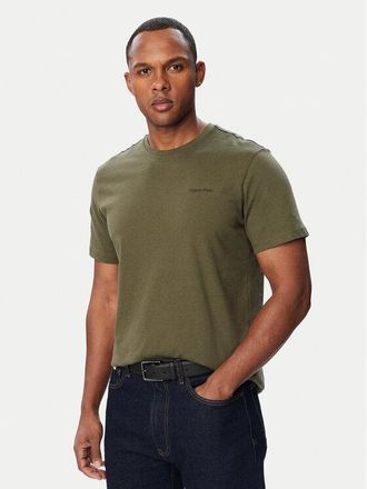 Calvin Klein T-Shirt LV04LC255G Khakifarben Regular Fit