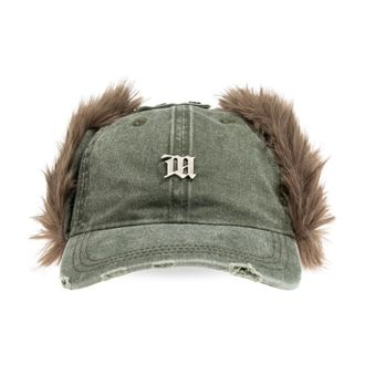Misbhv Misbhv, unisex, Accessoires, Vert, Taille: ONE Size Sankt Moritz Fur Cap