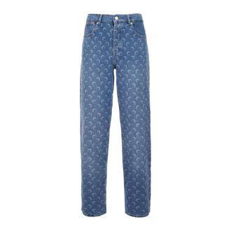 Marine Serre Herren, Jeans, Blau, MGr&ouml;&szlig;e