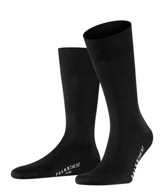 Falke Herren Socken Cool 24/7 M So Baumwolle einfarbig 1 Paar, Schwarz Black 3000, 41-42