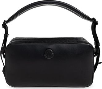 Moncler Homme, Sacs, Noir, Taille: ONE Size Carlo Leather Crossbody Bag