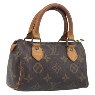 Louis Vuitton Pre-owned Mini Speedy - Femme - Pre-owned - Brun - Taille: ONE Size