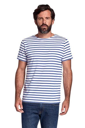 Armor Lux Herren Hoedic T-Shirt Not Applicable, Mehrfarbig (Blanc/Etoile Dw5), X-Large