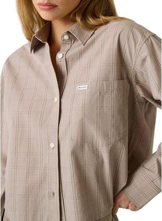Guess Chemise courte &agrave; carreaux en coton