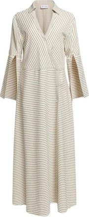 Weili Zheng Femme, Robes, Beige, Taille: 40 FR Maxi Robe Chemise avec