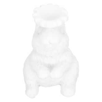 Valiclud FIXOSHEE Kristallkugel Display St&auml;nder mit Wei&szlig;em Resin Hasen Ornament Kunstvoller Schreibtisch Deko Hochwertiger Resin Sockel Langlebig und Verblassu